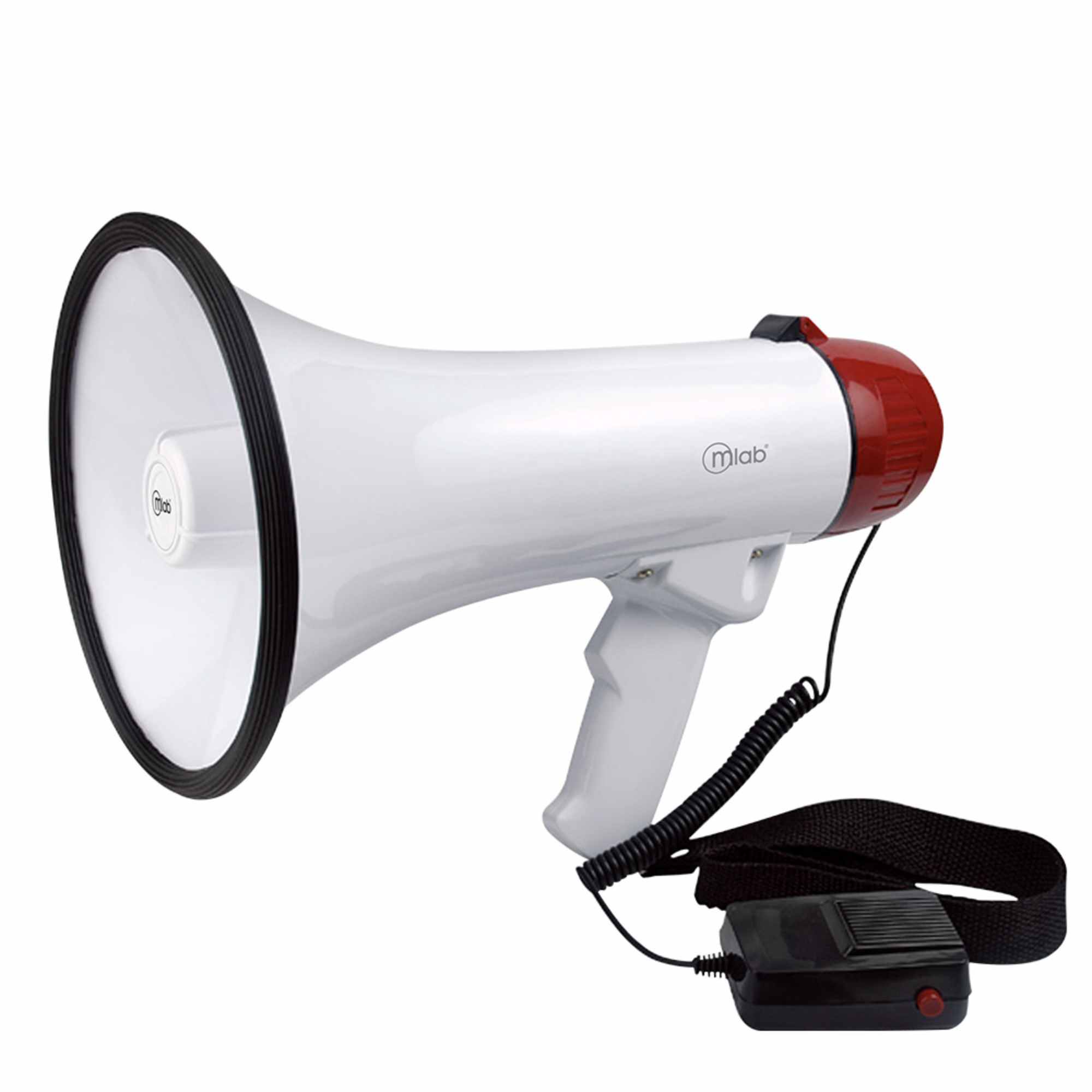 MLAB 7292 Megáfono Recargable 25W con Micrófono y Grabador de Voz